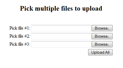Struts Multiple Files Upload Example